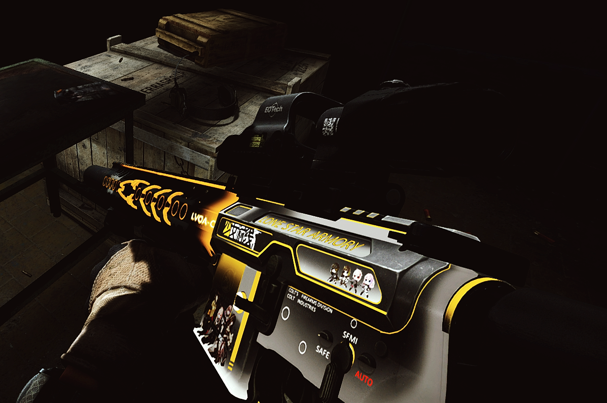 AKI3.2.5(应该也适配别的版本但没测试) 自发光 M4A1 少女前线AR小队 【替换式皮肤】-ODDBA社区