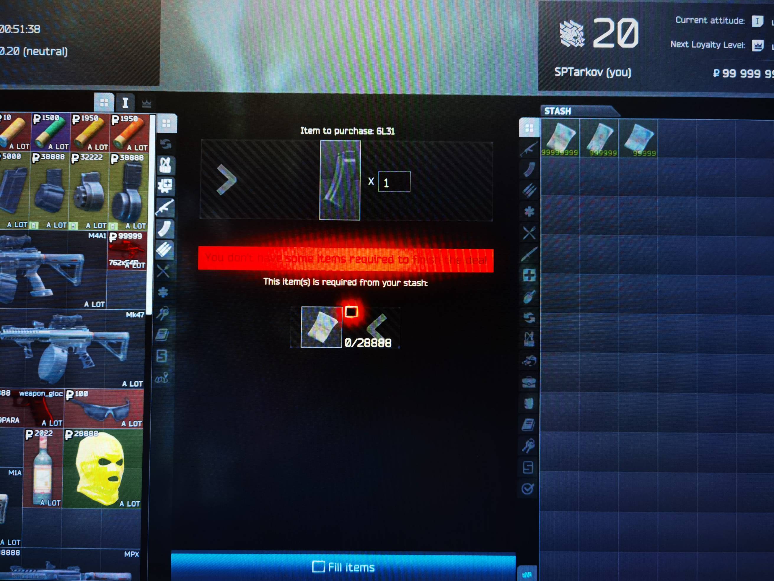 求助AKI3.3.0超级模块所有商人买不了物品-ODDBA社区