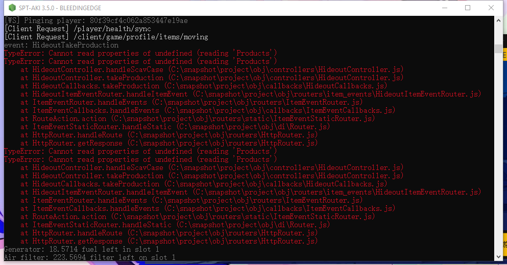 【AKI-3.5.0】使用独立物品 报错误 不刷AI问题 已解决-ODDBA社区